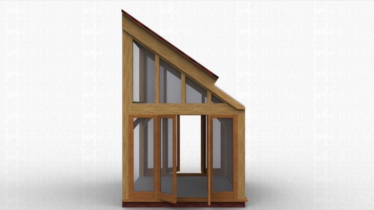 Oak Frame Single Bay Home Extension | Glazed Gables | WS00192