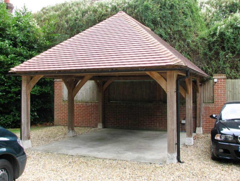 One Bay Oak Garages | 1-Bay Oak Framed Garages | EHBP